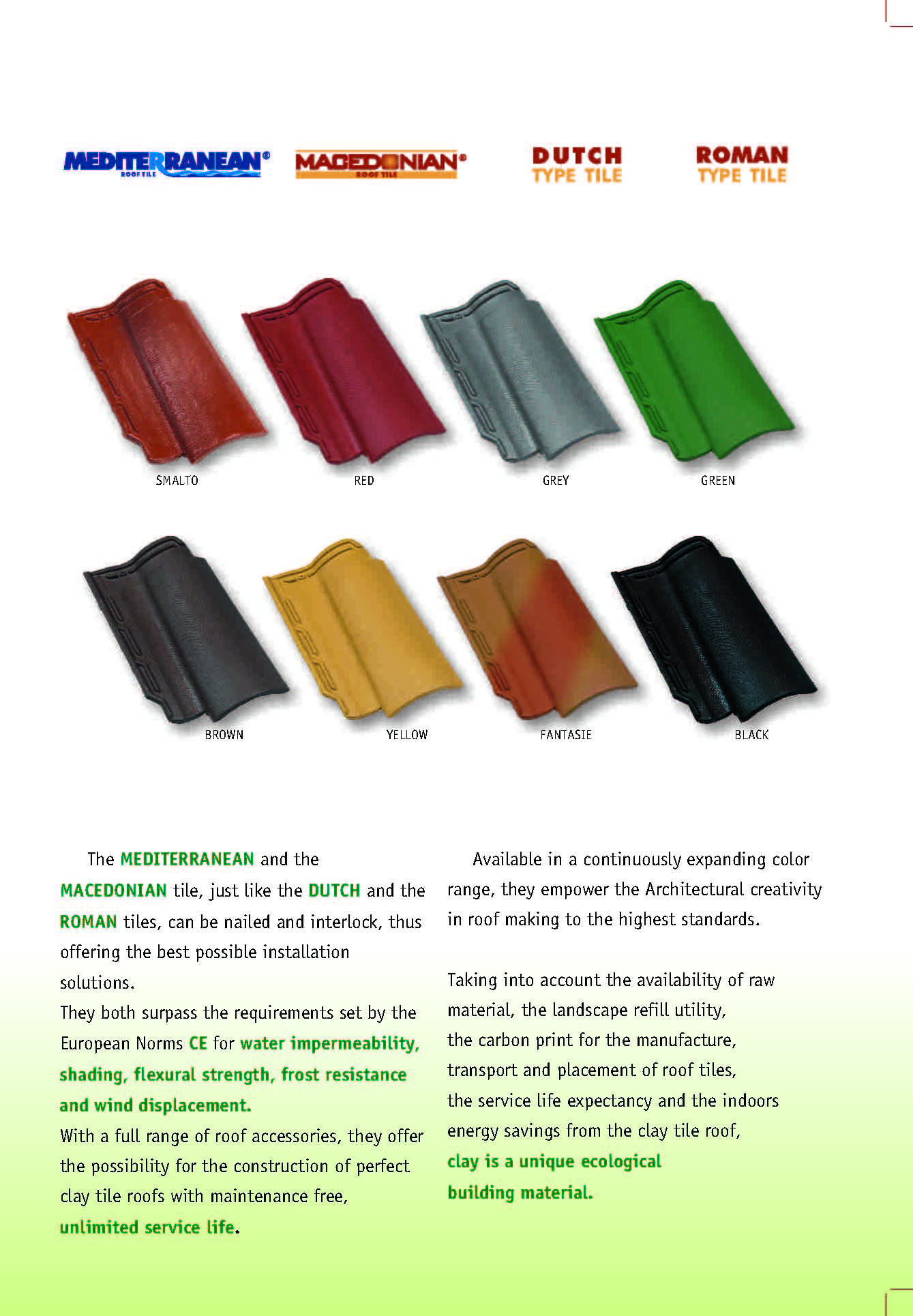 ROOF TILES & BRICKS – Zad General Trading LLC